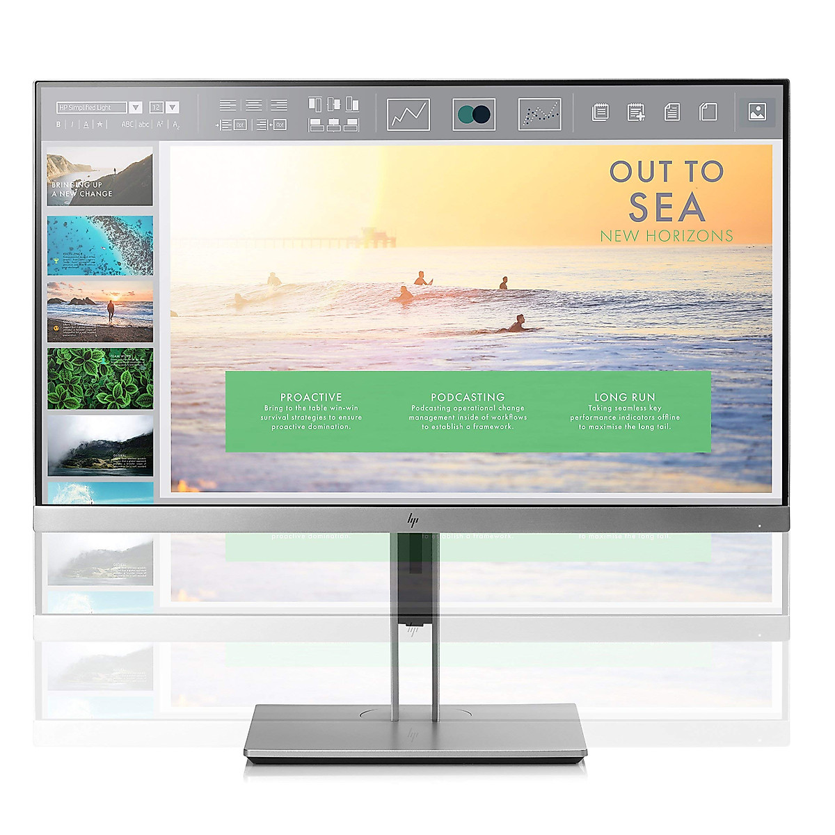 HP EliteDisplay E233 23-Inch Screen LED-Lit Monitor Silver (1FH46AA#ABA) (Renewed)