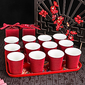 Luxshiny Tea Tray Wedding Candy Tray Wedding Plates Chinese Wedding Tea Tray Decorative Serving Tray Serving Trays Serving Platter Candy Serving Tray Candy Dish Black Tray Wine China Pp