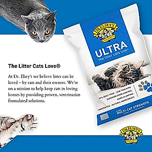 Dr. Elsey’s Premium Clumping Cat Litter - Ultra - 99.9% Dust-Free, Low Tracking, Hard Clumping, Superior Odor Control, Unscented & Natural Ingredients