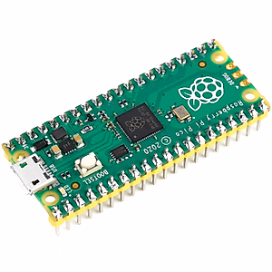 waveshare with Yellow Pre-Soldered Header Raspberry Pi Pico Microcontroller Board, RP2040 Chip,Dual-Core ARM Cortex M0+ Processor, Flexible Clock Running up to 133 MHz Support C/C++,MicroPython