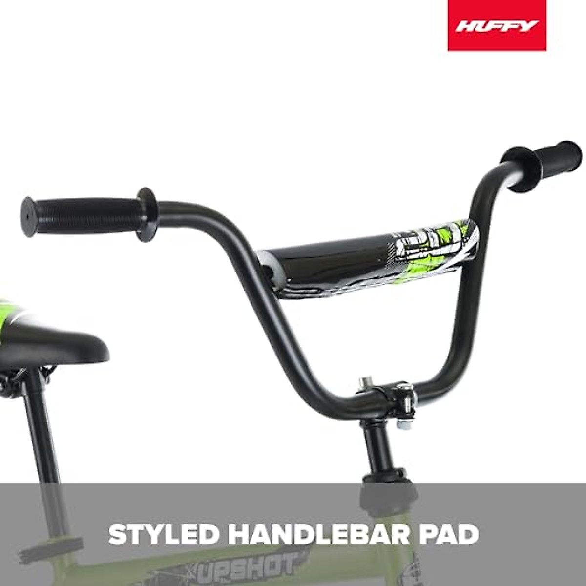 Huffy Upshot 12/16/20 Inch Boy's Bike for Kids, Multiple Color Options Available, Removable Training Wheels, BMX Design, Designed for Growth, Durable Construction, Quick Connect Assembly