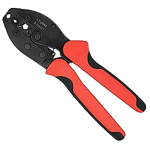 Spark Plug Wire Crimper,Crimping Pliers for Spark Plug Stripping Tool LY-2048 Spark Plug Wire Crimper-Ratchet Wire Terminal Crimper-Wire Crimping Tool