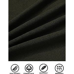 COOFANDY Men's Waffle Corduroy Solid Winter Shirts Outdoor Corduroy Jacket with Pocket