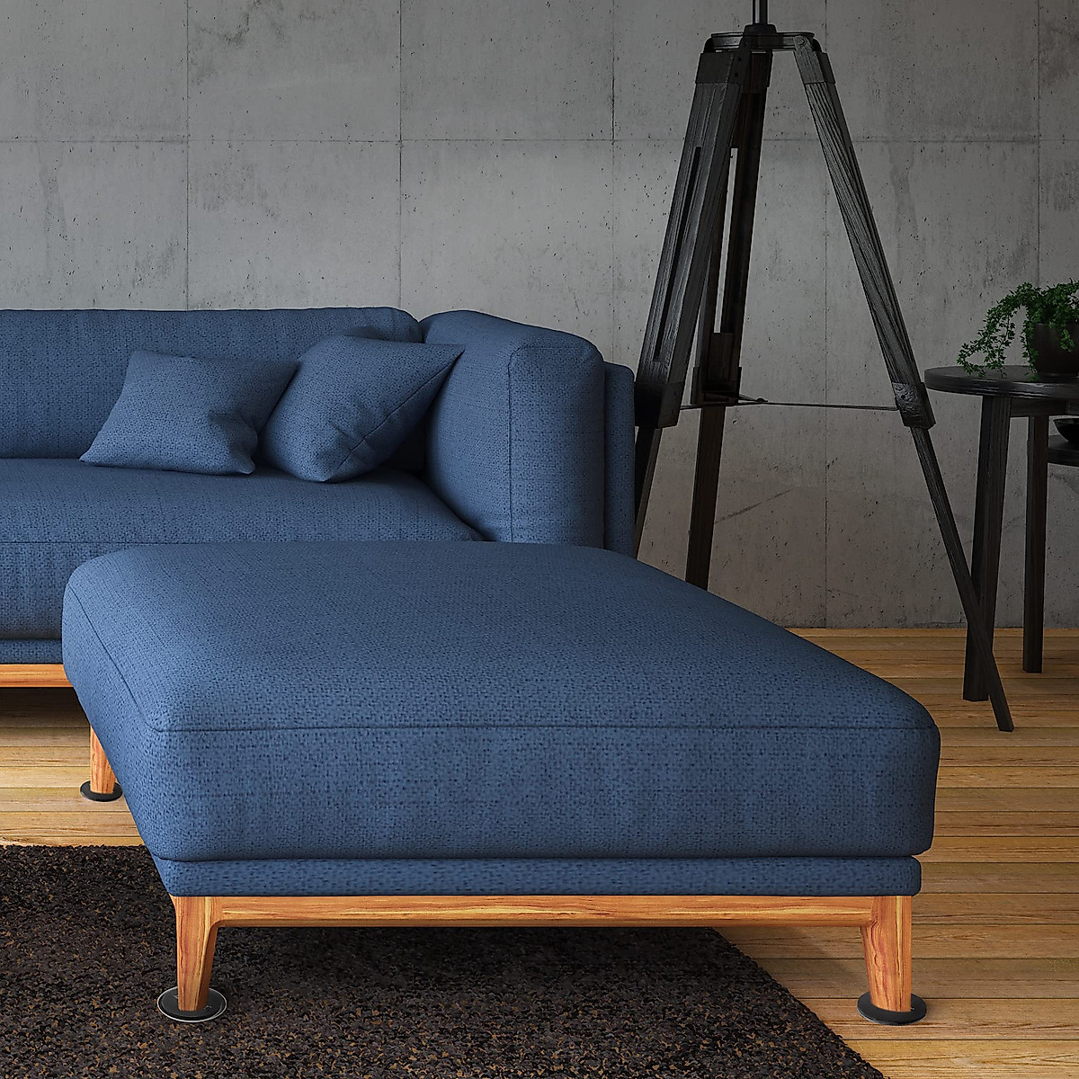 Super Sliders 3 1/2" Round Reusable Furniture Sliders for Hard Surfaces - Effortless Moving and Surface Protection, Black (16 Pack)