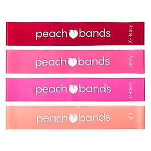 Peach Bands Resistance Bands Set - Exercise Workout Bands for Legs and Butt