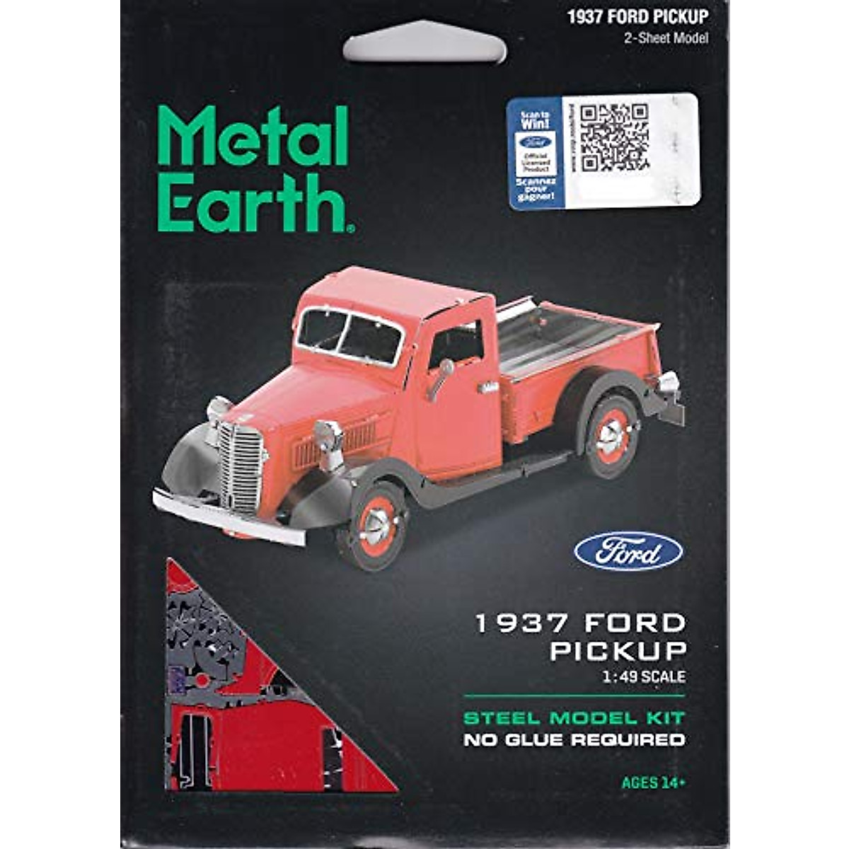 Fascinations Metal Earth 3D Metal Model Kits Ford Set of 2-1932 Coupe - 1937 Pickup