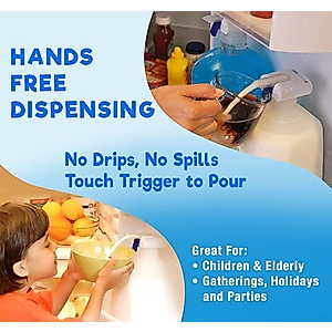 Automatic Drink Dispenser - Hands-Free Electric Tap Drink Dispenser, Universal Bottle Cap Dispenser, Perfect for Milk, Juice and Almost All Drink, Home Kitchen Party Wedding (2 Pack)