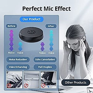 EMEET USB Speakerphone M1A Zoom Certified AI Mics 360° Voice Pickup USB Type C-A Plug&Play Fast Mute Laptop Mic&Speaker Noise Reduction Echo Cancellation Conference Computer Speakers with Microphone