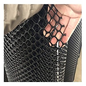 MAGFYLY Chicken Wire Mesh Child Safety Net, Staircase Balcony Anti-Fall Net, Plastic Fence Net, Breeding Net, Lawn Protection Net, Black, 1x3m (Color : Mesh1.2mm, Size : 150m)