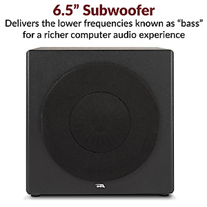 Cyber Acoustics CA-3908 2.1 Multimedia Speaker System with Subwoofer, 92 Watts Peak Power, Deep Bass, Perfect for Music, Movies, and Games on Desktops, Laptops, Consoles