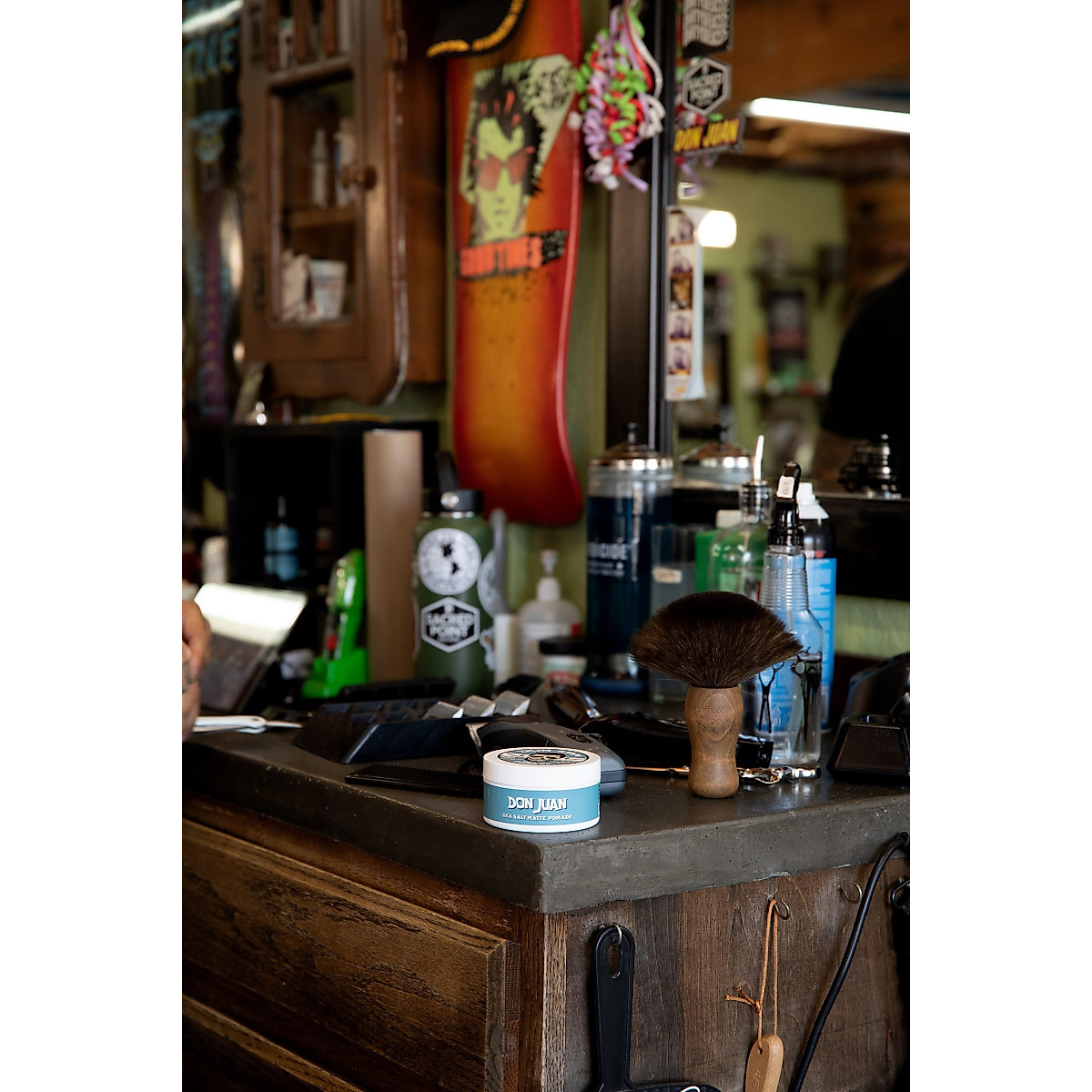 Don Juan Sea Salt Matte Pomade | Water Based | Medium Hold | Matte Finish | Natural Plant Extracts and Ocean Minerals | Surf Wax Scent, 4 oz