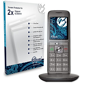 Bruni Screen Protector compatible with Gigaset CL660HX Protector Film, crystal clear Protective Film (2X)