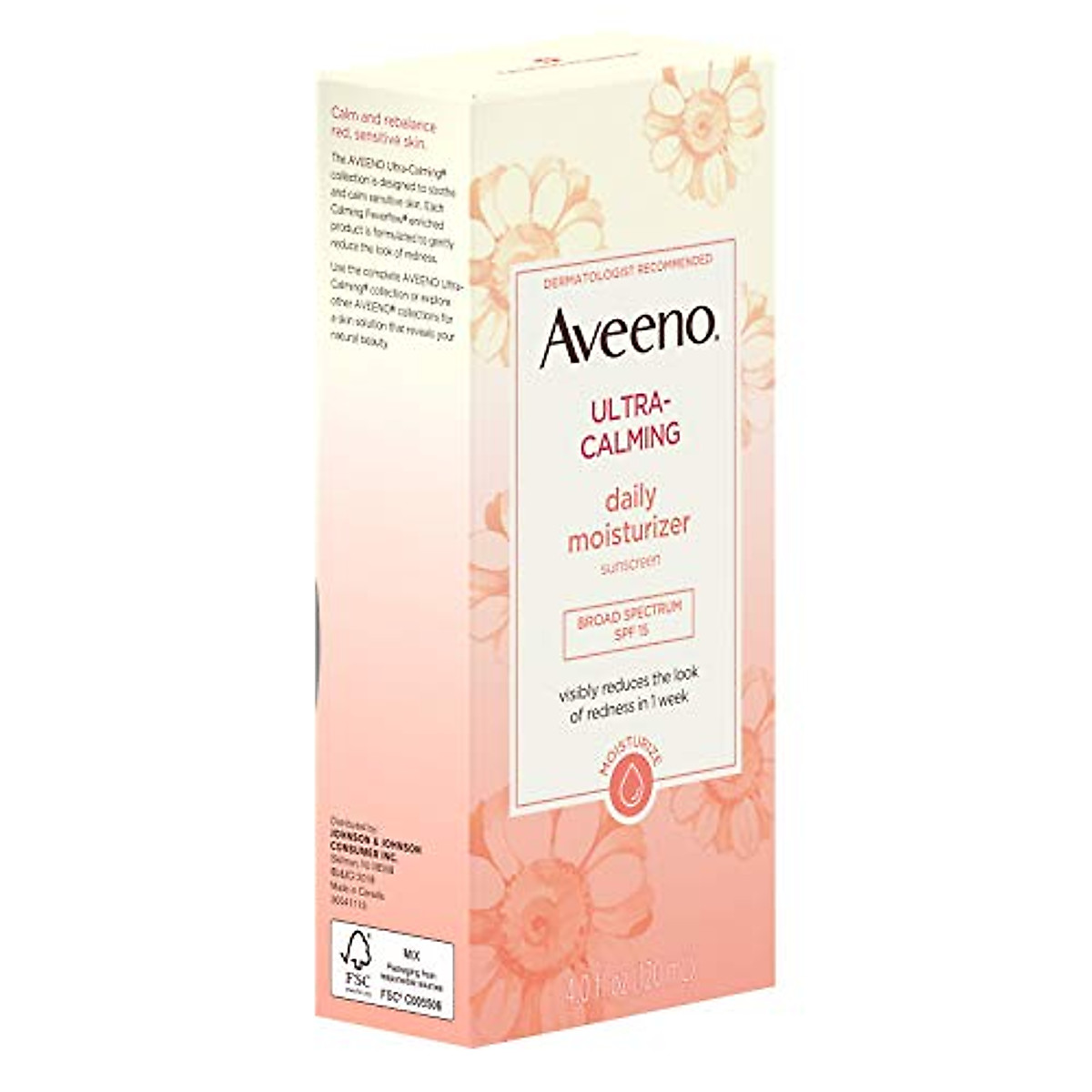 Aveeno, Facial Moisturizers Ultra-Calming Daily Moisturizer, SPF 15, Pump, 4 fl oz