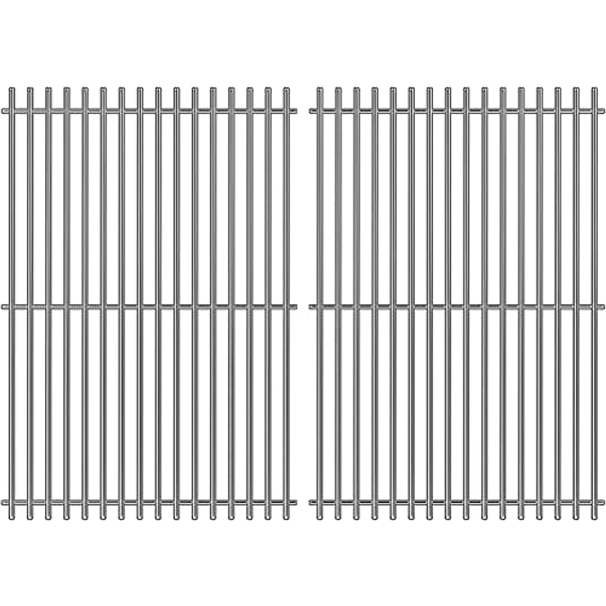 AOREWTGGH 7639 Cooking Grates for Weber Spirit I & II 300 Series E310, E320, E330, S310, S320,304 Stainless Steel Grill Grates for Spirit 700, Weber 900, Genesis Silver/Gold/Platinum B & C, 1000-3500