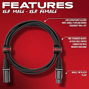 Cableworks By Gator Cases Composer Series Deluxe 100 Foot XLR Microphone Cable, (GCWC-XLR-100)
