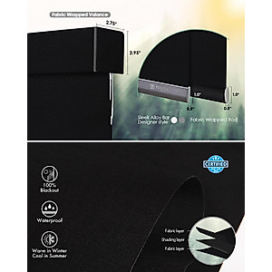 Yoolax 100% Blackout Roller Blinds Fabric Samples