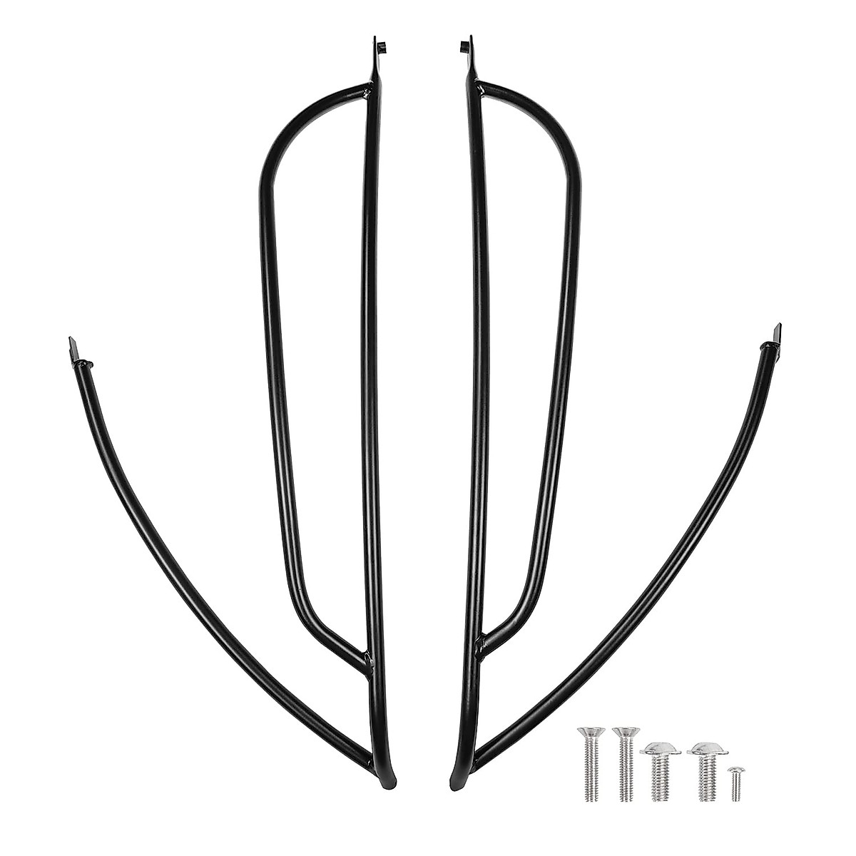 Lorababer Motorcycle Rear Engine Guard Bumper Falling Protection Highway Crash Bar Compatible with VESPA Sprint 150 (2016-2023) Primavera 50/125/150 (2014-2023) Scooter Frame Side Body Protector