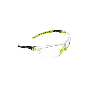 Allen Company All-in Youth Shooting Safety Glasses - Eye Protection for Boys and Girls - Soft Padded Nose and Temple - Clear Lenses - ANSI Z87.1+ and CE Rated - Green/Black