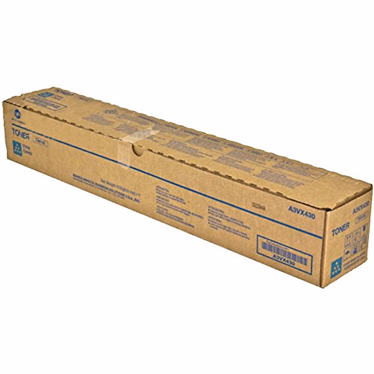 TN619C A3VX430 Genuine Konica Minolta Toner Cartridge, 78000 Page-Yield, Cyan