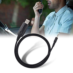 USB Programming Cable Cord with CD Software, Two Way Radio Programming Cable for KT8900 Radio Transceiver