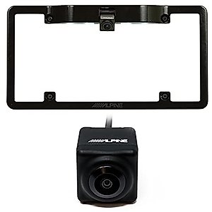 Alpine KTX-C10LP License Plate Frame with Alpine HCE-C1100 HDR Back Up Camera