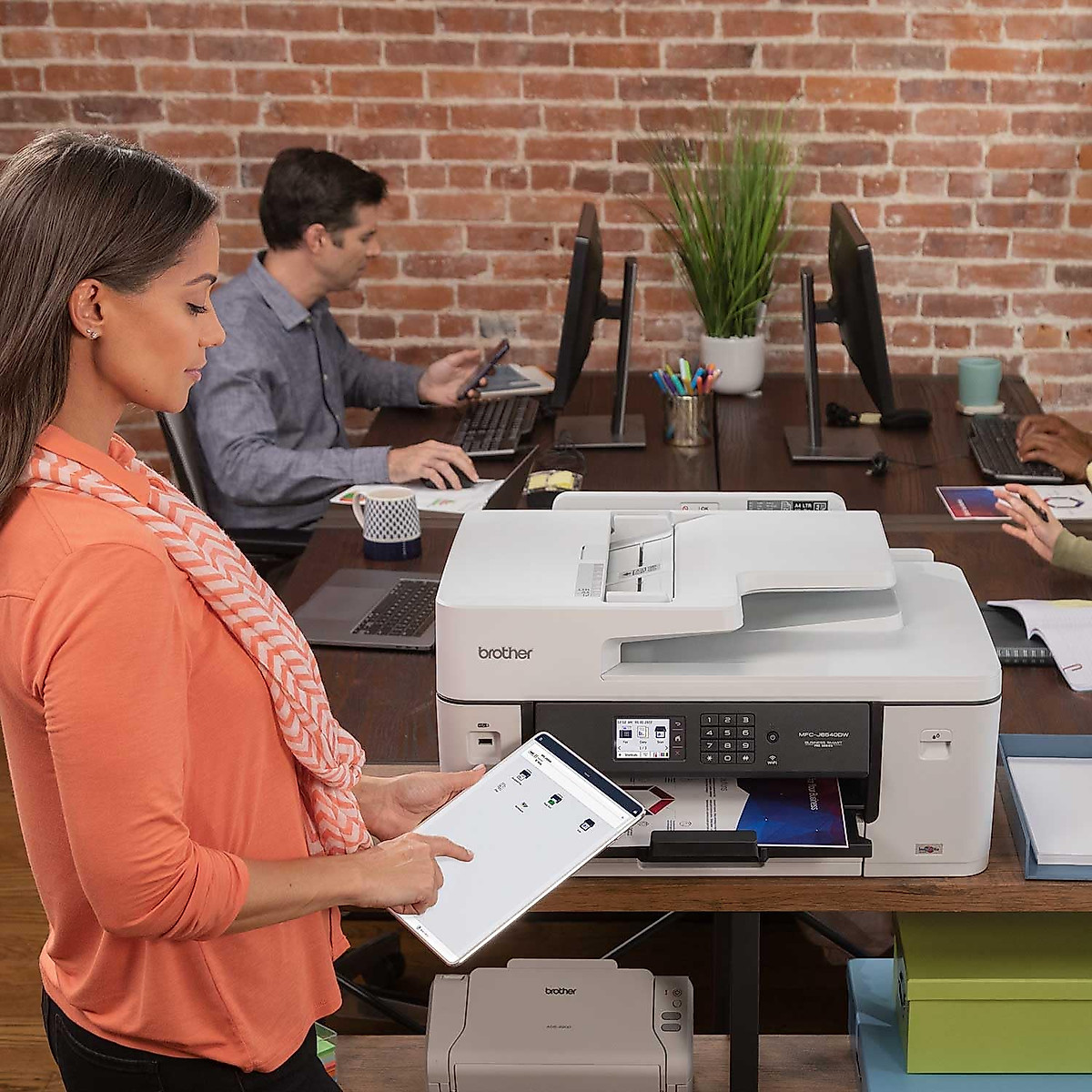 Brother MFC-J6540DW White Business Color Inkjet All-in-One Printer – Print, scan, Copy or fax up to 11”x17 (Ledger) Size Paper