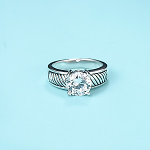 UNY Ring Vintage Antique Femme Designer Fashion Brand David Jewelry love Wedding Christmas Valentine Gift (6, peridot-zirconia)