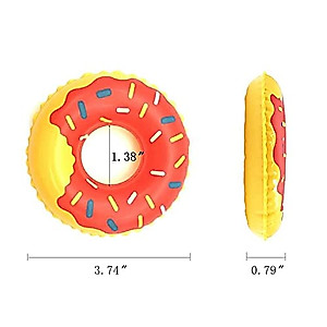 Wxbzbhwxc Small Animal Swimming Ring 3.74 Inch Reptile Amphibians Pool Float Bath Collar Ring for Lizard Bearded Dragon Ferret Hedgehog Hamster Squirrel Leopard Gecko 6 PCS (Randomly 5pcs)