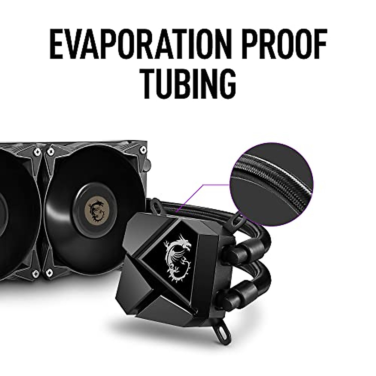 MSI MAG Coreliquid P240 - AIO CPU Liquid Cooler - LGA 1700 Ready - 240mm Radiator - Dual 120mm PWM Fans