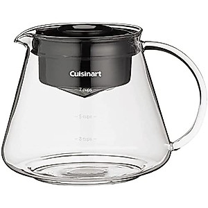 Cuisinart DCB-10P1 Automatic Cold Brew Coffeemaker with 7-Cup Glass Carafe, Black/Stainless