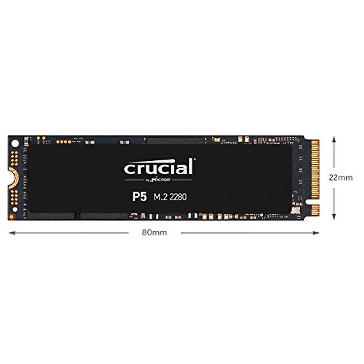 Crucial P5 1TB 3D NAND NVMe Internal Gaming SSD, up to 3400MB/s - CT1000P5SSD8