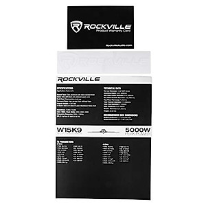 Rockville (2) W15K9D4 15" 10,000w Car Subwoofers Dual 4-Ohm Subs CEA Compliant