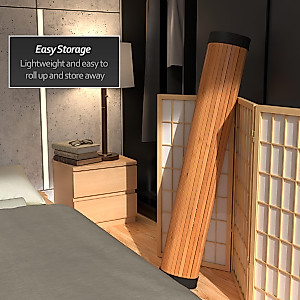 Oriental Furniture Bamboo Rug - Burnt Bamboo - 4' x 6'