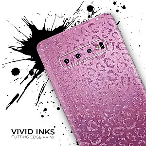 DesignSkinz Glamorous Pink Cheetah Print Protective Vinyl Decal Wrap Skin Cover Compatible with The Samsung Galaxy S20 (Screen Trim & Back Glass Skin)