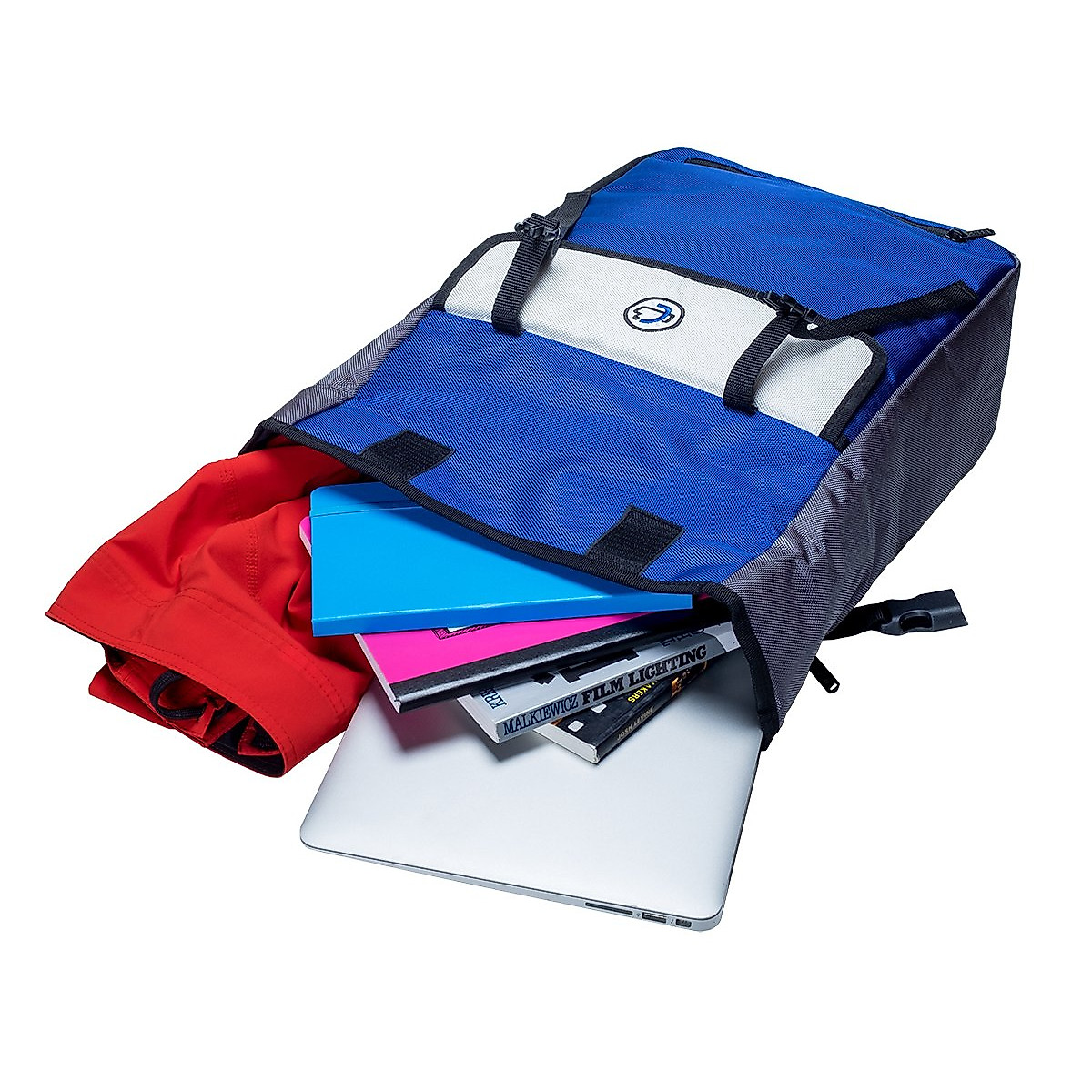 Case-It Laptop Backpack 2.0 with Hide-Away Binder Holder, Fits 13 Inch and Some 15 Inch Laptops, Black (BKP-202-BLK)