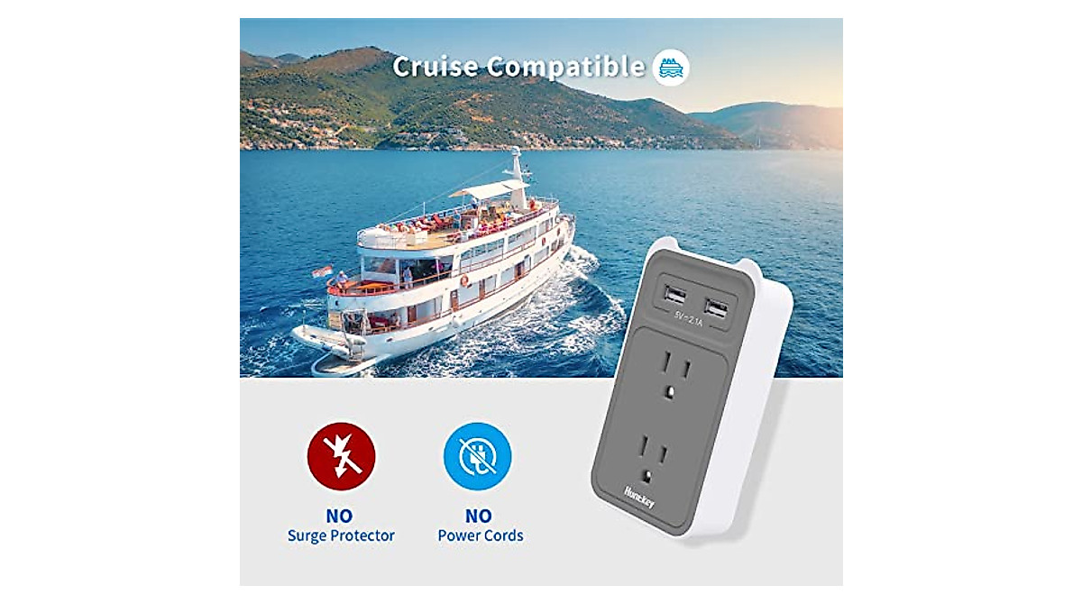 Huntkey Multi Plug Outlet Extender with USB Ports