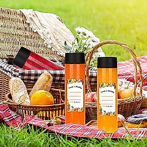 Moretoes 20pcs 13.6oz Reusable Juice Bottles, Plastic Juice Bottles with Lids for Drinks, Milk Smoothie Tea and Other Beverages