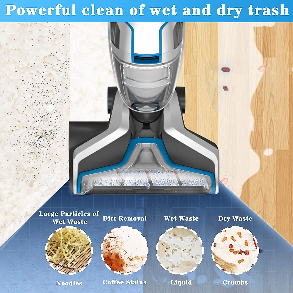 Replacement Brush Roller and Filters for Bissell CrossWave Vacuum, CrossWave Pet Pro Brush Roll Parts Fit 1785,1785A 17852, 17858, 17859, 1785P, 1785R, 1785T, 1785V, 1785W, 2210V, 2211W, 1785N, 2306