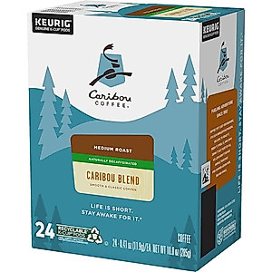 Caribou Coffee Decaf Blend K-Cup, 24 Count (Pack of 1)