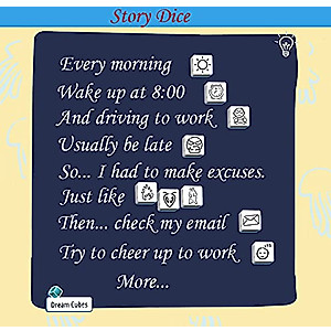 Happy Story 18 Cubes Bundle Sets Roll Cubes A Happy Trip and Challenge of Words and Stories 108 Images Unlimited Stories Combination Story Dice Game Set Imaginative Play for Kids