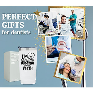 Onebttl Dental Gifts for Dental Assistant, Dental Hygienist on Dental Assistants Recognition Week, National Dental Hygienists Week, 20oz Insulated Stainless Steel Tumbler - Judging