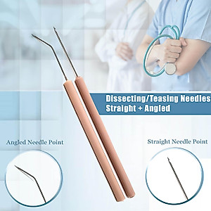 A2ZScilab Plant Study & Plant Research Kit, 17 PC - Botany Dissection kit for Lab and Field Study - Stainless Steel Scissors Forceps Scalpel Handle Glass Dropper + FREE Sharp Blades & Ruler in a Case