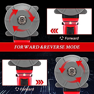 YOSOFT 1000N.m(740ft-lbs) Cordless Impact Wrench,1/2" High Torque Impact Gun,21V Brushless Electric Impact Wrench with 2 * 4.0Ah Battery,5 Sockets Fast Charger,Power Impact Wrench for Car Home