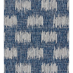 Novogratz by Momeni Villa Turin Blue Indoor/Outdoor Area Rug 2' X 3'