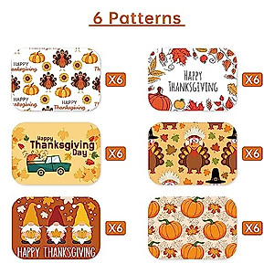 AKEROCK Thanksgiving Leftover Containers with Lids, Thanksgiving to go Containers, Tin Foil, 36 Pieces Total