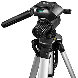 BARSKA Deluxe Tripod Extendable to 63.4" w/ Carrying Case , Gray/Black