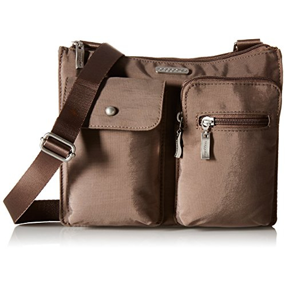 Baggallini Everything Crossbody Travel Bag, Portobello, One Size