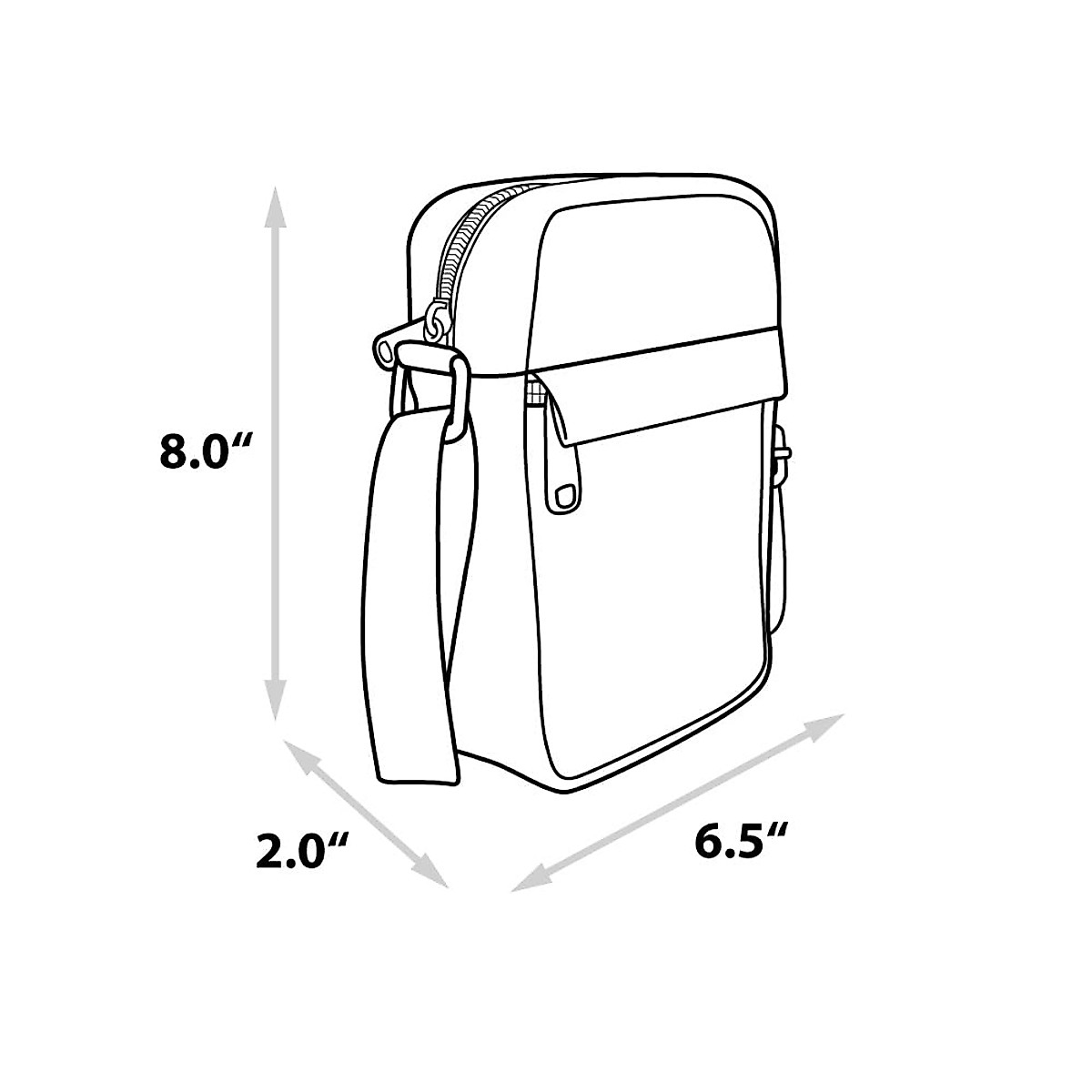 Buckle Down Hanna Barbera Bag, Cross Body, with Tom and Jerry Together Forever Poses, Red, Vegan Leather