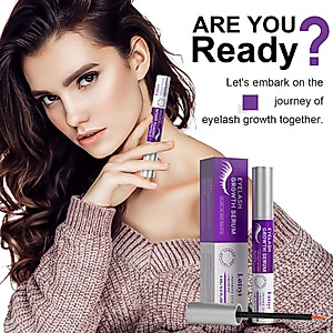 LOTIYI Lash Serum - 6ml Eyelash Growth Serum for Natural Lashes & Extensions & Eyebrows, Thicker, Fuller & Longer Looking Eyelashes Lash Enhancing Serum, Vegan & Cruelty-Free