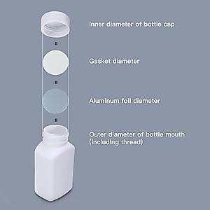 Aluminum Foil Cap Liner Heat Sealing for PET Bottle Lid(100 pcs, 28mm)